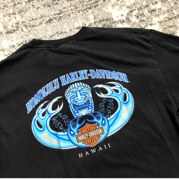 Harley-Davidson | Shirts | Tiki Head Honolulu Hi Harley Davidson ...